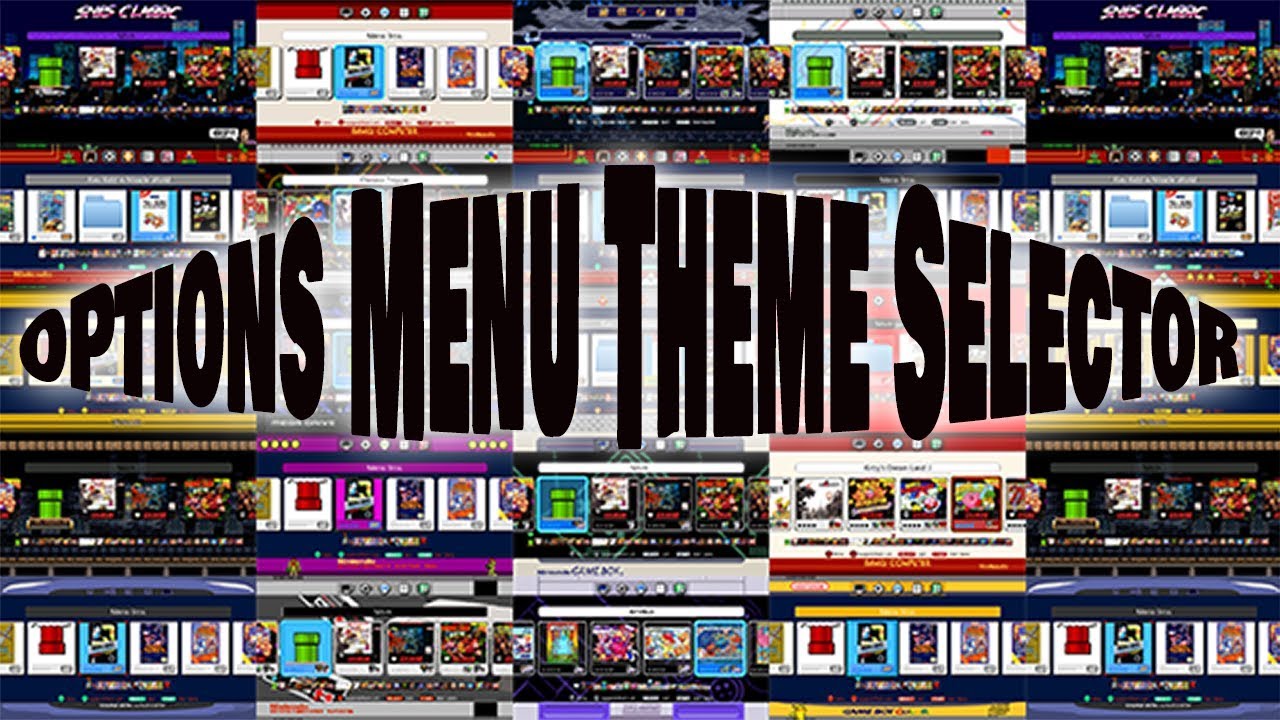 Options Menu Theme Selector Mod for NES and SNES Classic (Tutorial ...