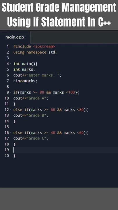 Student Grade Management System In C++ - YouTube
