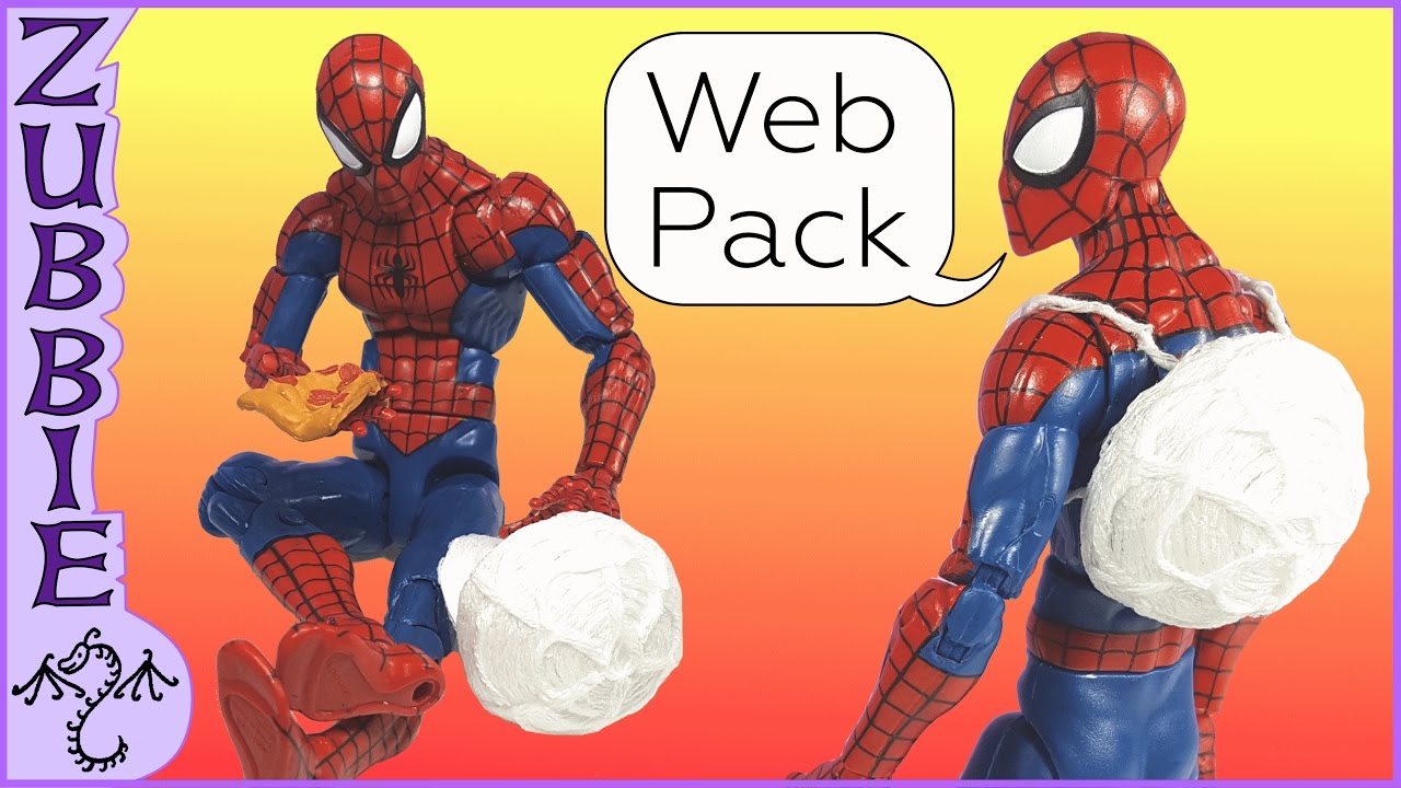 How to Make a 1:12 Scale Spider-Man Web Backpack, DIY Action Figure ...