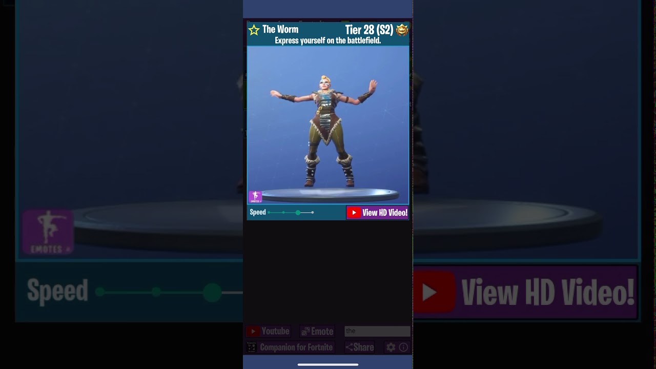 The worm emote Fortnite - YouTube