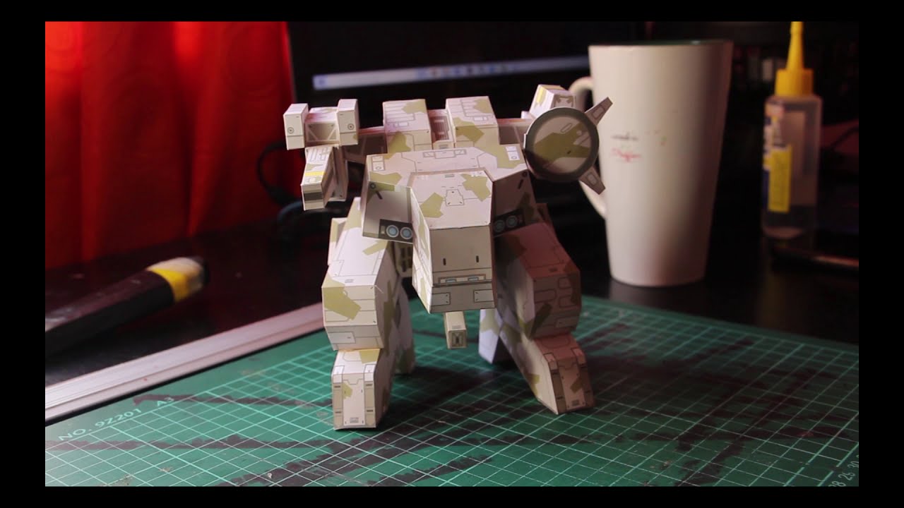 ¡Metal Gear Rex en papercraft! - YouTube