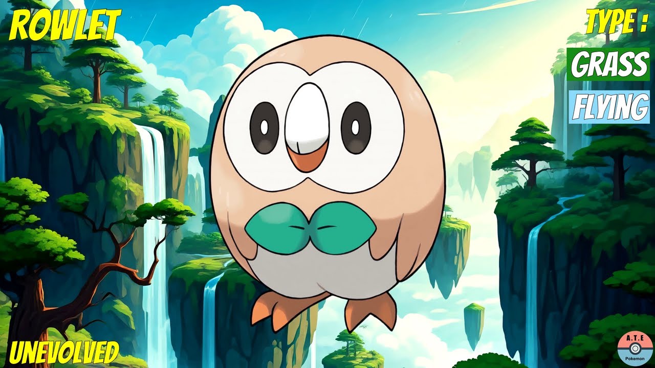 All Evolutions of Rowlet - YouTube