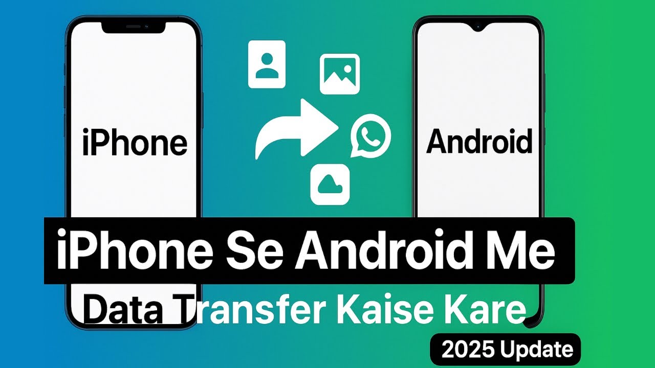 iPhone Se Android Me Data Transfer Kaise Kare | iPhone to Android ...