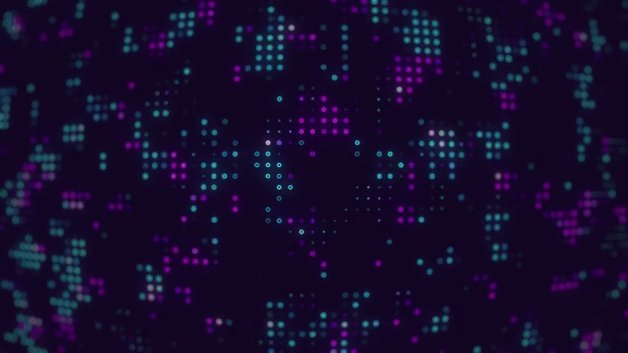Abstract Dots Neon color Digital Background Video, Motion Background ...