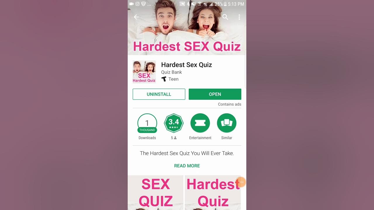 Easiest Sex Quiz Youtube