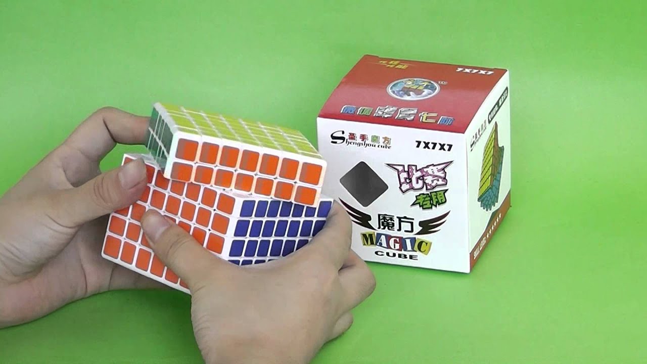 Shengshou 7x7 7.5cm Speed Cube white Magic Puzzle Unboxing Review - YouTube