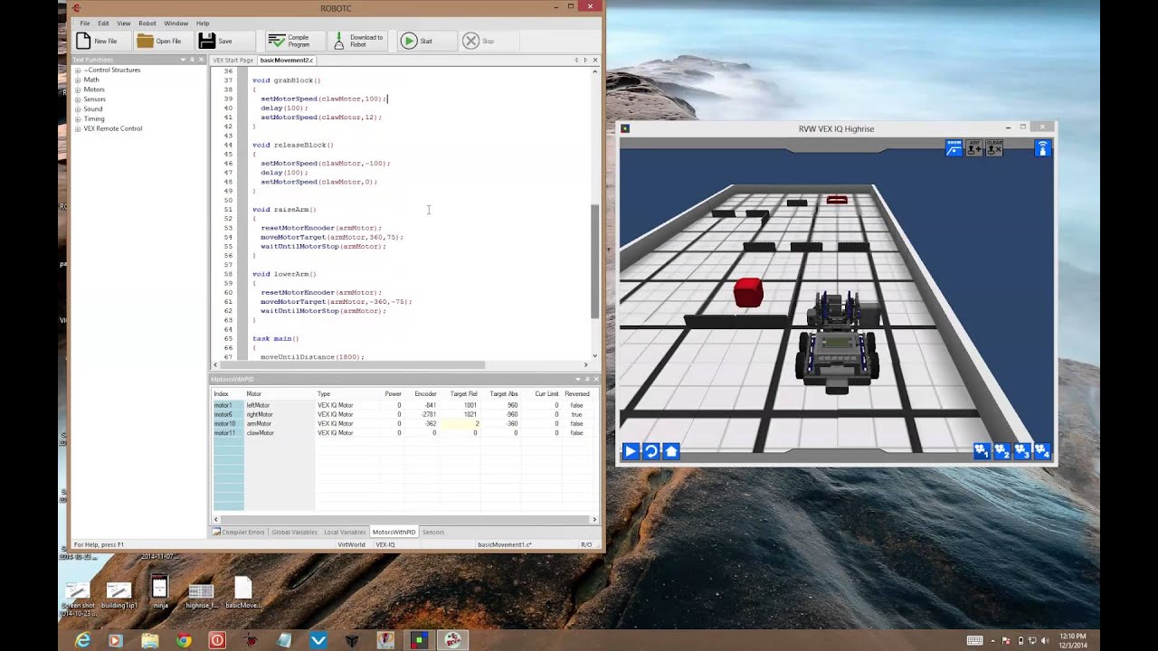 RobotC Virtual Worlds - Highrise Training, Basic Movement2 - YouTube