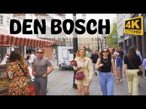 Discovering Den Bosch: 4K HDR Walking Tour of City Center