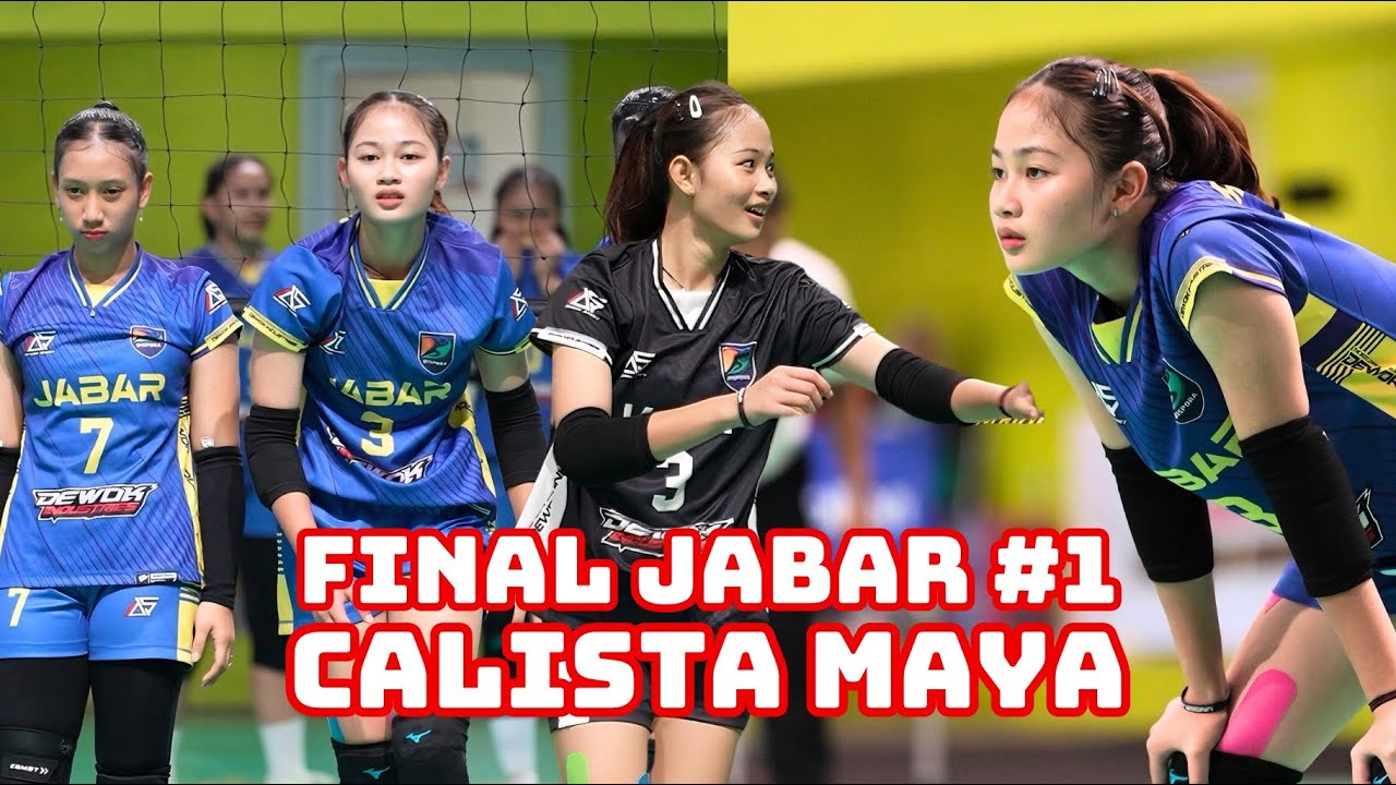Calista Maya Perkuat Jabar - Final Set 1 Jabar vs DKJ Jakarta - YouTube