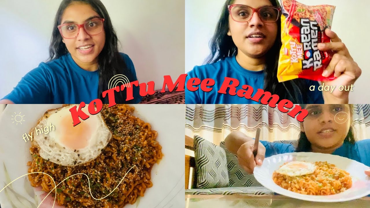 Kottu Mee korean ramen එක කියන තරම් සැරයිද? මෙන්න මගේ experience එක🥰. # ...
