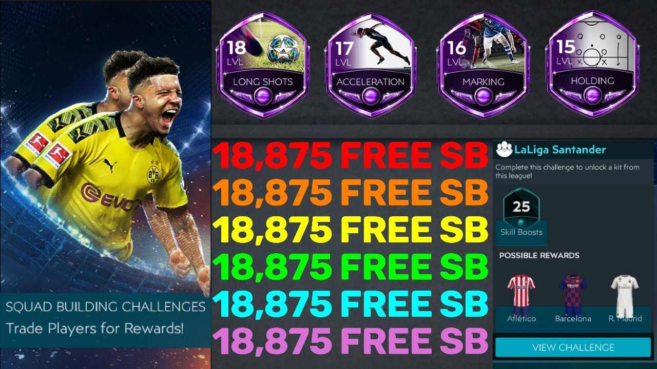 FIFA MOBILE 20 - HOW TO GET FREE 18,875 SKILL BOOSTS | SQUAD BUILDING ...