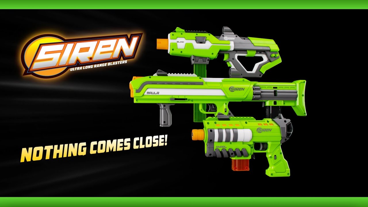 SIREN BLASTERS: Siren Ultra Long Range Blasters Commercial N/O - YouTube