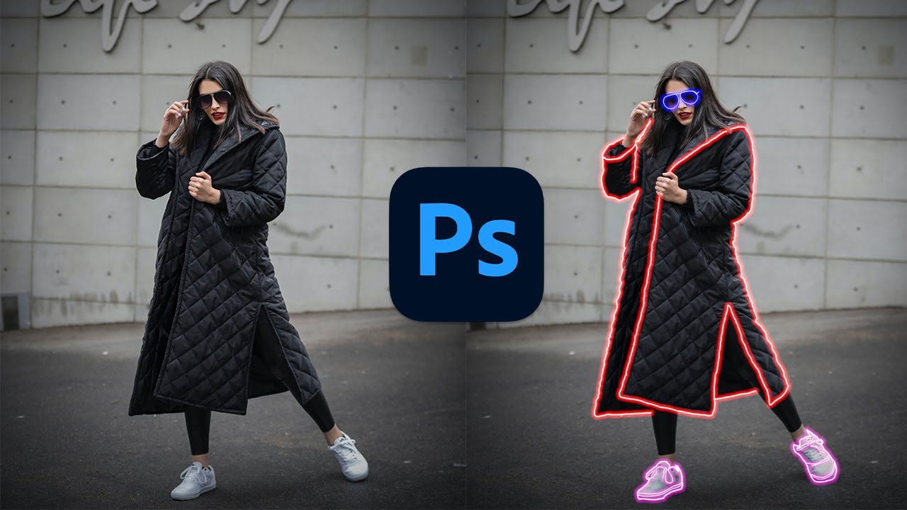 Adobe photoshop: How To Create Glow Effect - YouTube