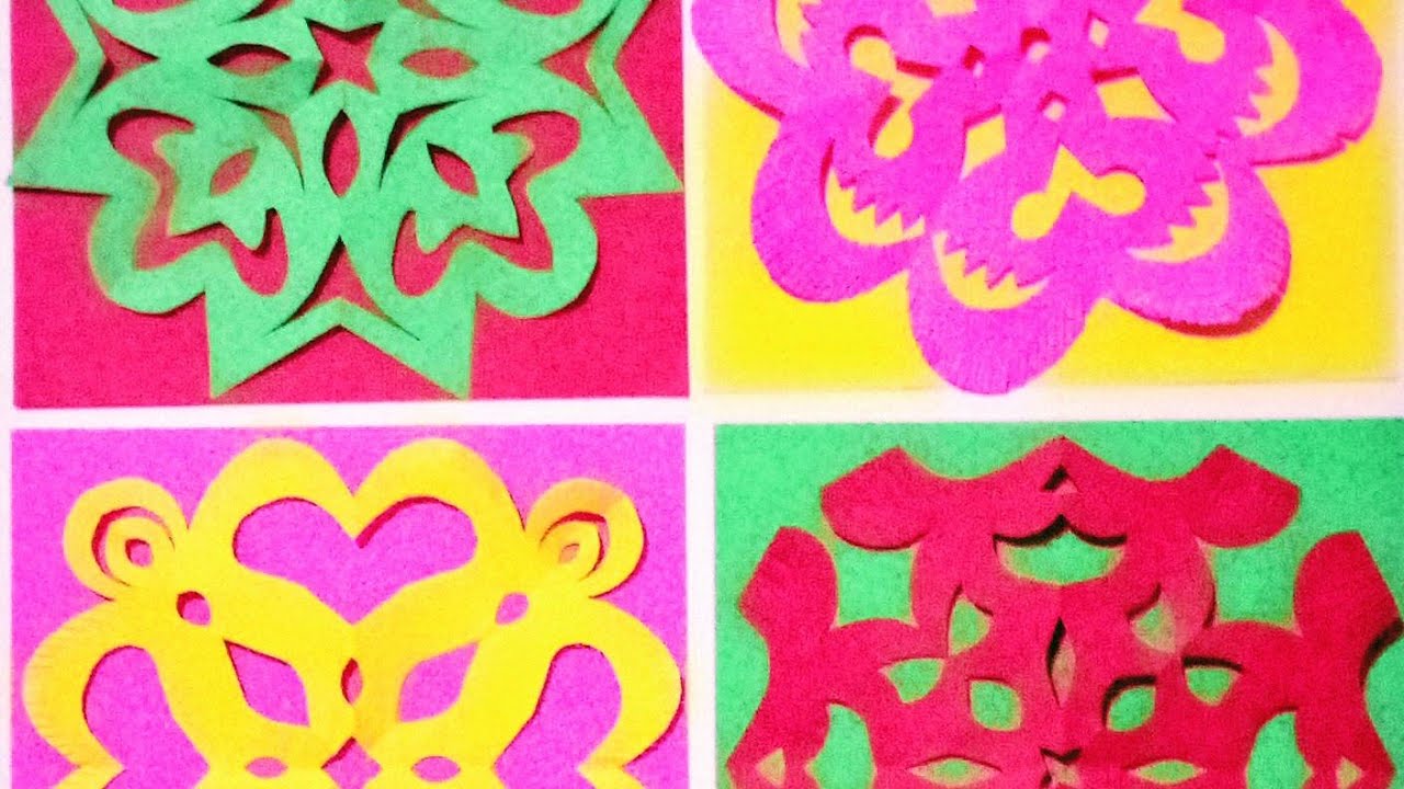 seni gunting kertas origami - YouTube