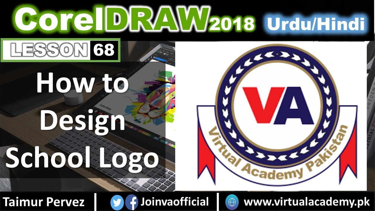 CorelDraw Projects How To Make Simple School Logo In CorelDraw CorelDraw Projects How To Make Simple School Logo In CorelDraw