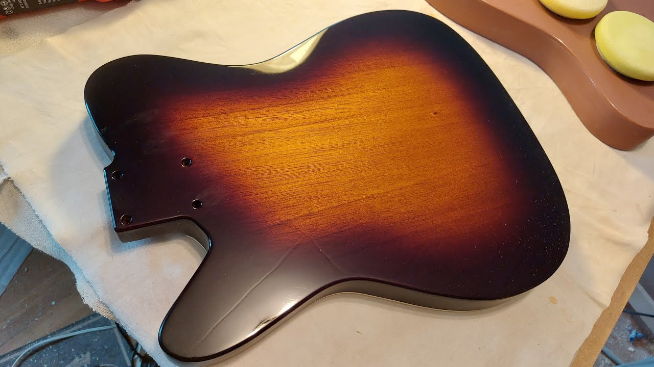How to finish a guitar. Polishing stage - YouTube