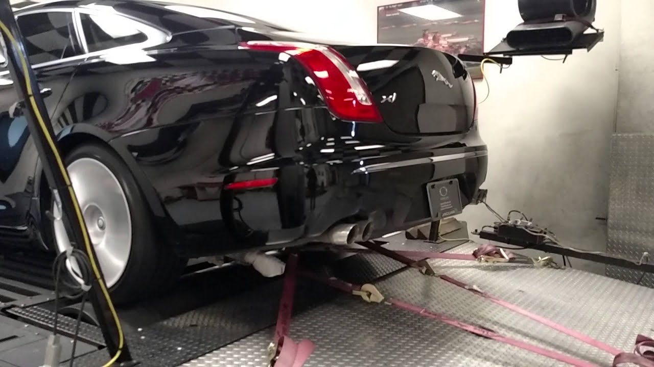 2011 Jaguar XJ Supercharged dyno - YouTube