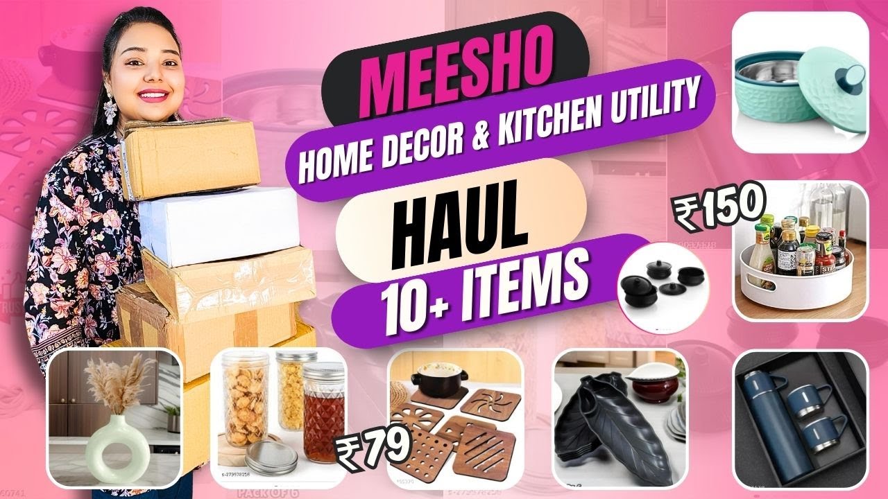 Must Have 10+ Useful Items From MEESHO Home Decor, Kitchen & Utility ...