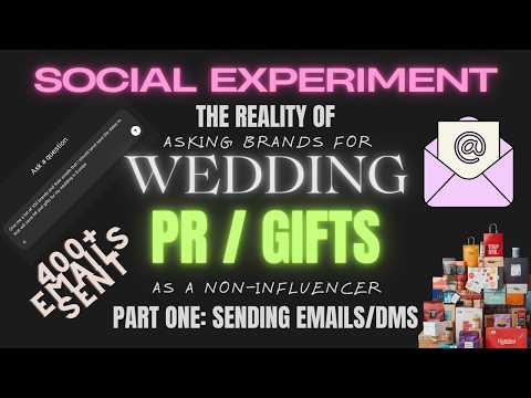 I Sent 400+ Wedding Save-the-Dates to Brands 🎁 📧  | How to Get Free PR and Gifts | Social Experiment