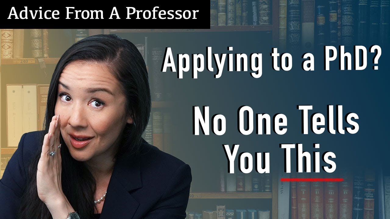 Applying to a PhD? 6 Secrets to Avoid Academic Drama - YouTube