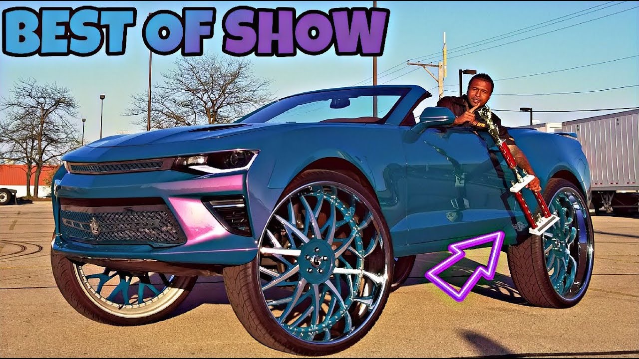 FIRST CARSHOW I TOOK BEST OF SHOW CAMARO ON 32S - YouTube