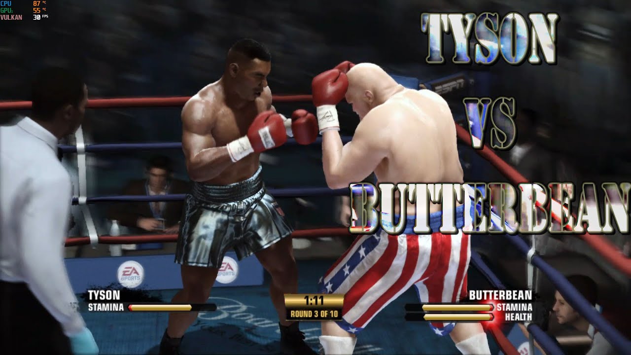 tyson vs butterbean FIGHT NIGHT CHAMPION - YouTube