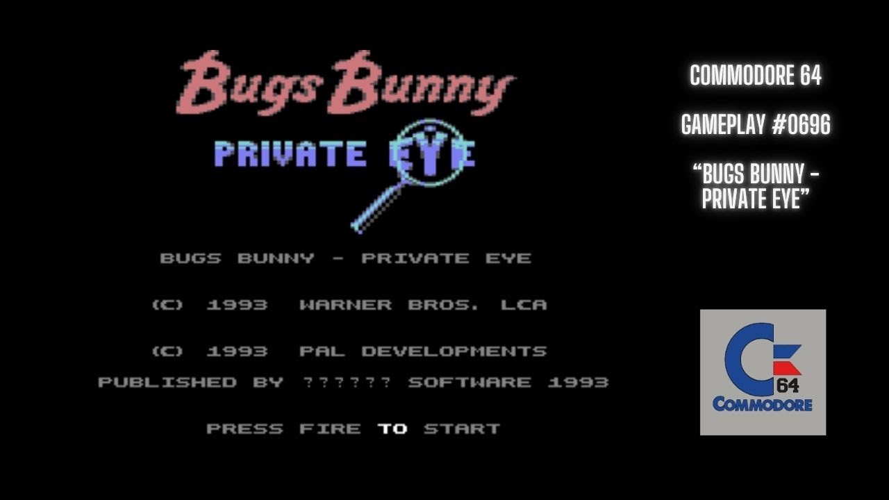 Bugs Bunny - Private Eye (Commodore 64 / Gameplay #0696) - YouTube