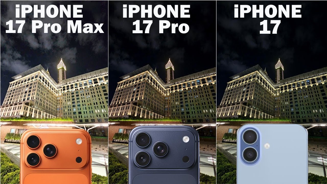 iPhone 17 Pro Max vs iPhone 17 Pro vs iPhone 17 Camera Test Comparison ...