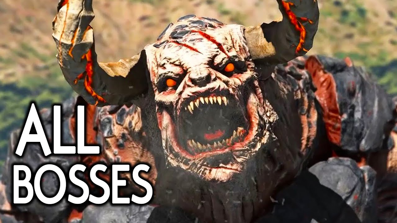 Serious Sam 4 - All Bosses With Cutscenes & Ending - YouTube