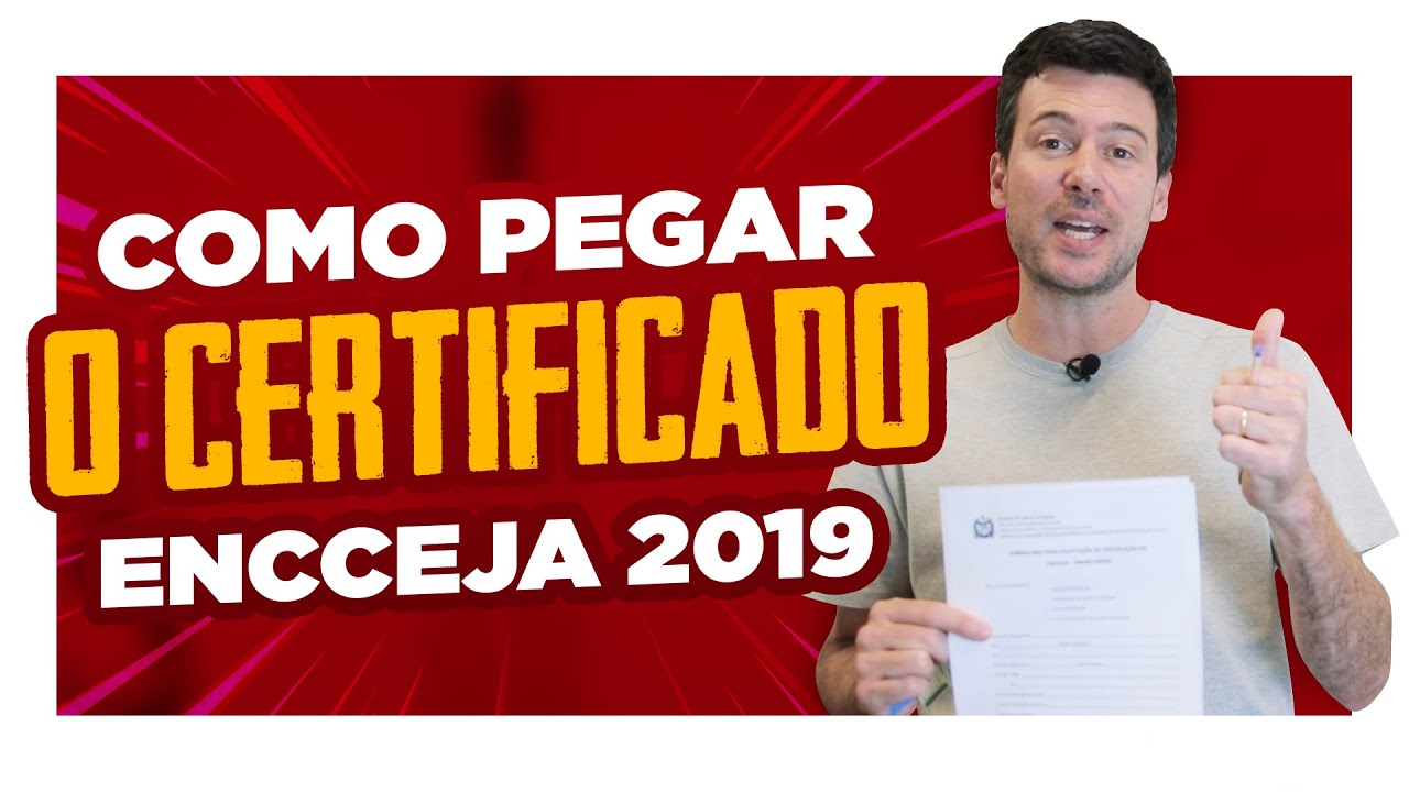 Como PEGAR o CERTIFICADO do Encceja 2019? - YouTube