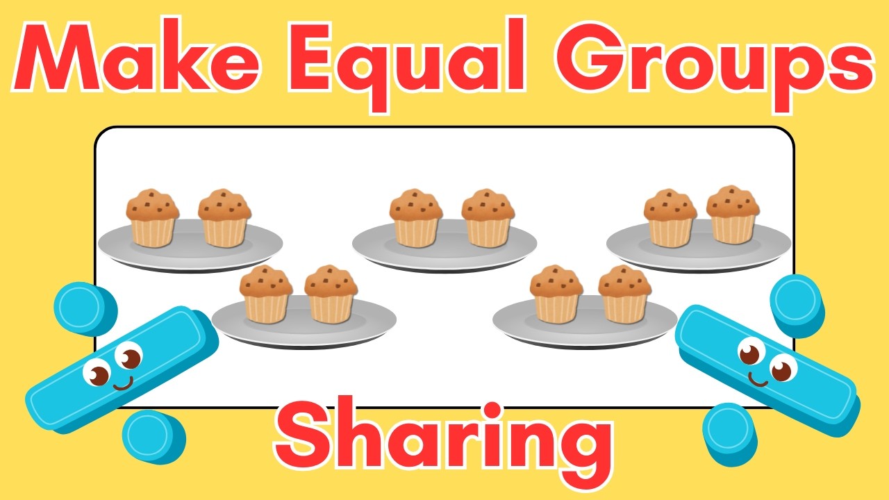 Make equal groups - introduction to division and sharing - YouTube