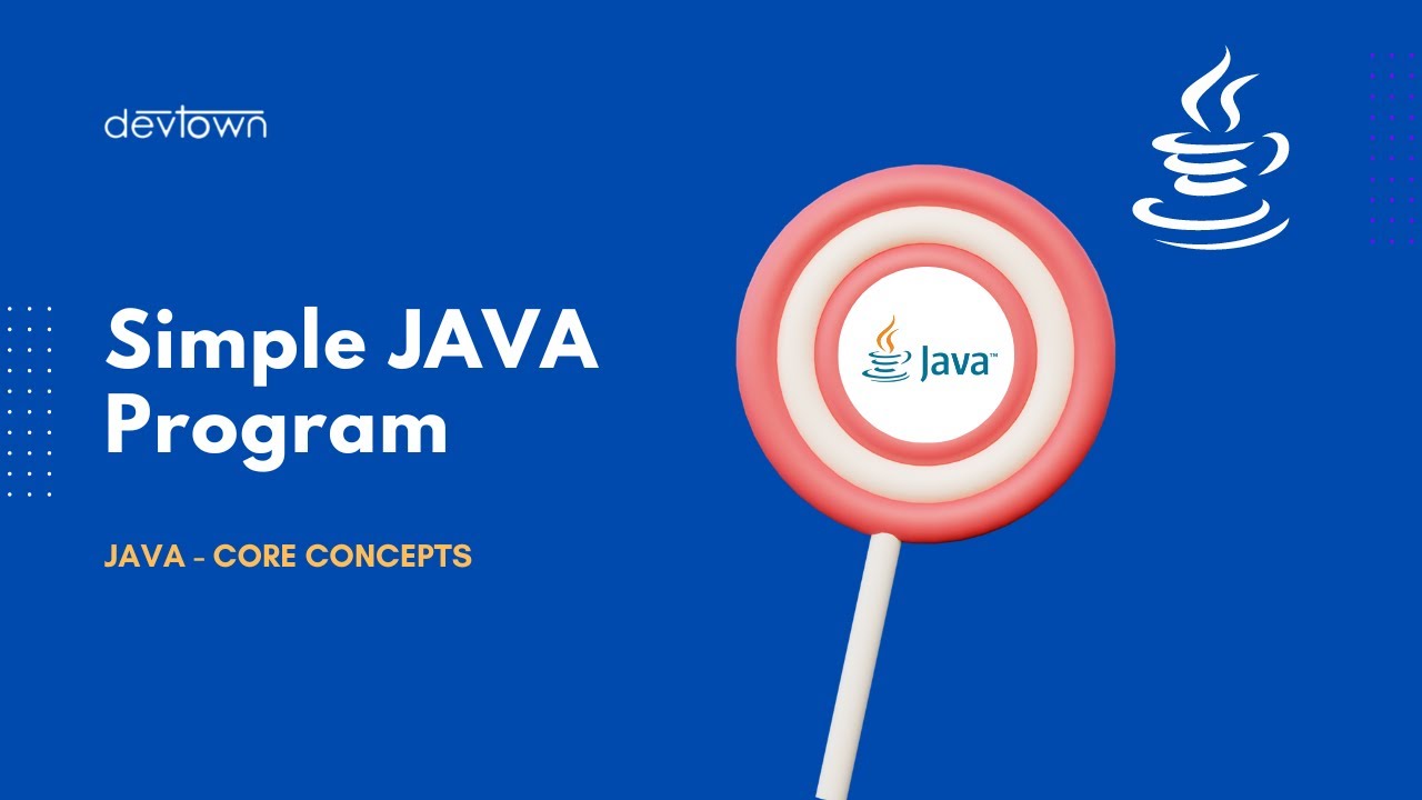 Simple Java Program Introduction To Java Java Core Concepts Youtube 1704