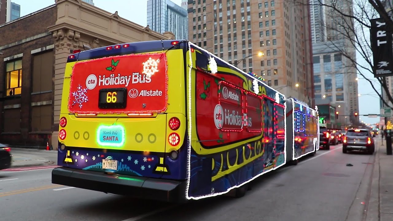 Chicago Transit Authority : The 2022 Allstate Holiday Bus On The 66 ...