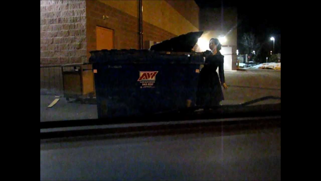 A Nighttime Dumpster Dive With the Diva - YouTube