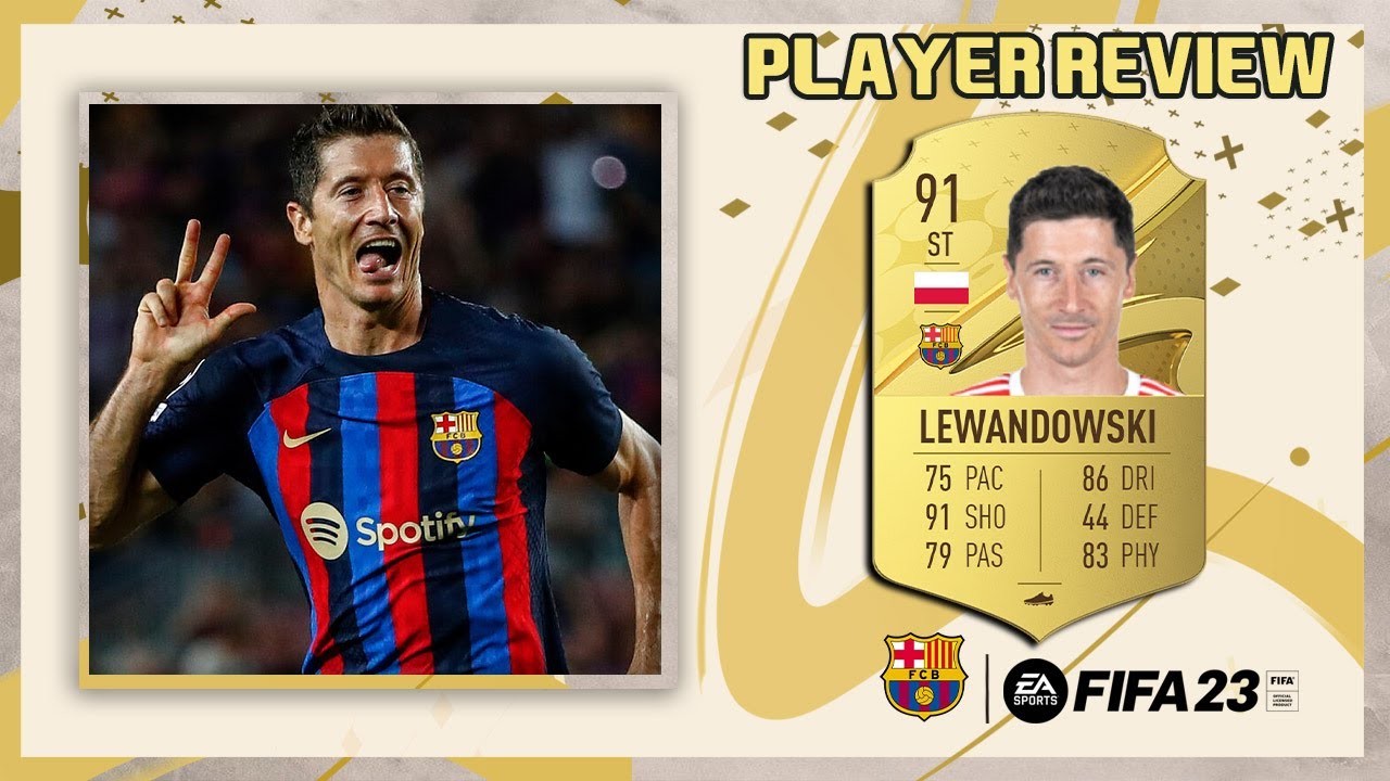 LEWANGOALSKI?? ⚽️ 91 LEWANDOWSKI PLAYER REVIEW! FIFA 23 ULTIMATE TEAM ...