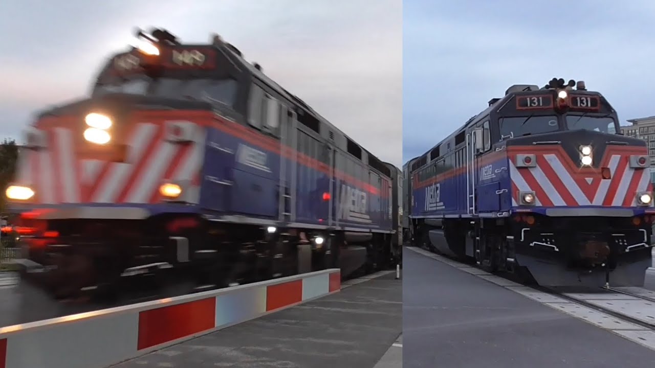 Metra Evening rush hour at Arlington Heights (21) - YouTube