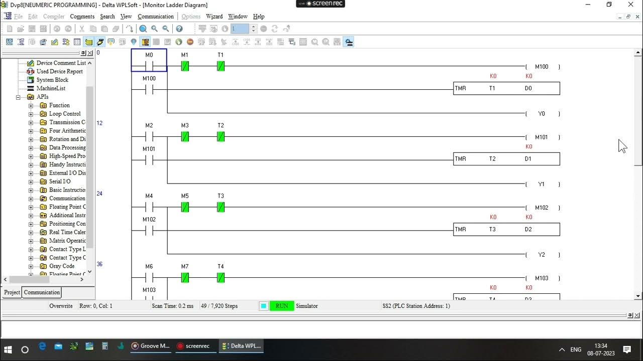 Delta plc "NUMERIC ENTRY" programming - YouTube
