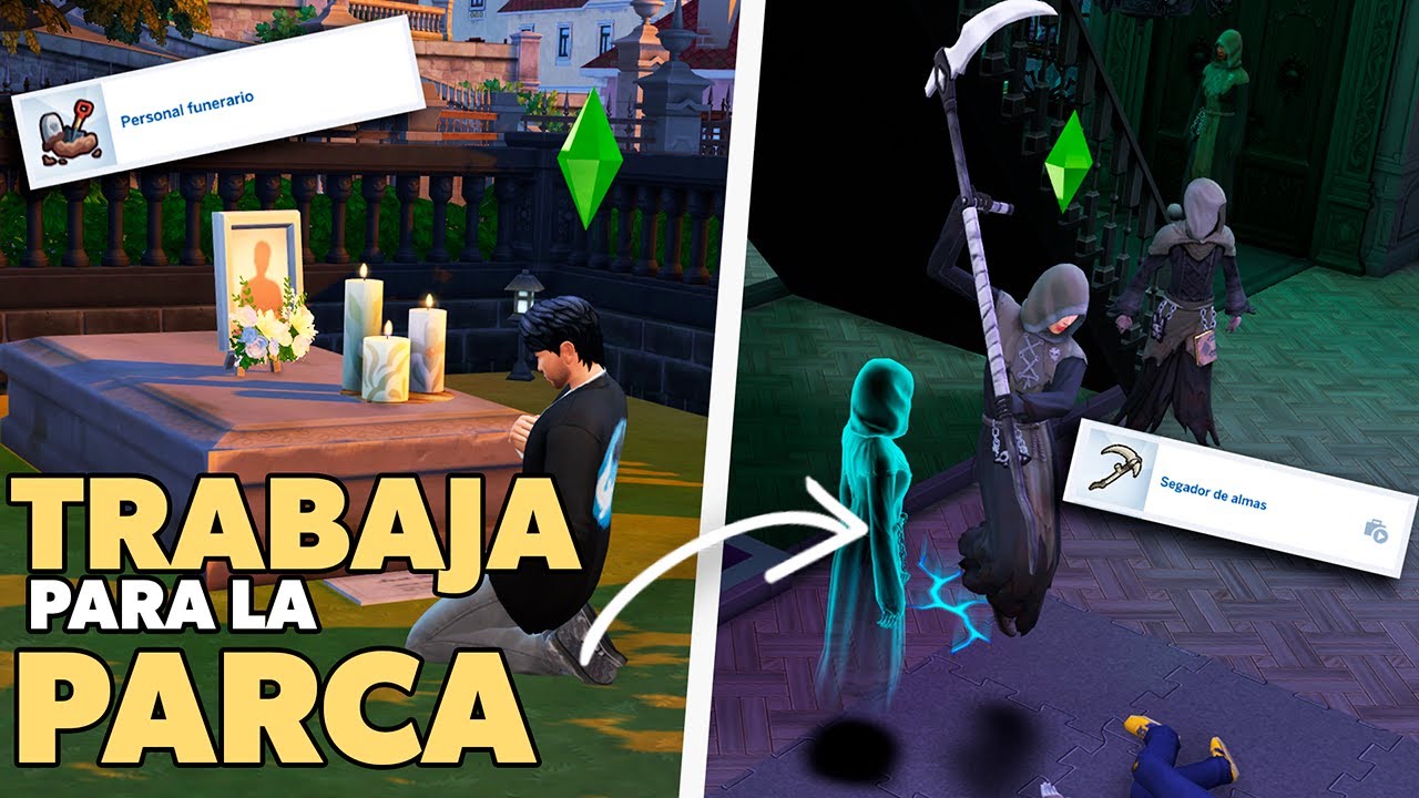 ¡Nuevos TRABAJOS en los SIMS 4! 😱...¿Con la PARCA? | Sims 4 VIDA Y MÁS ...
