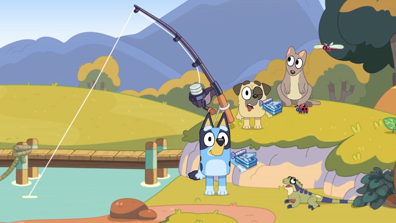 Bluey & Buddy's Fishing Time - YouTube