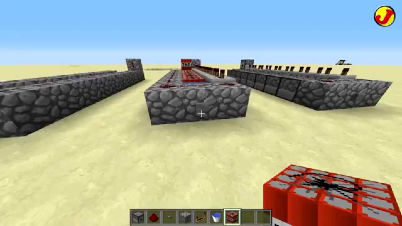 CANON A TNT SEMI AUTOMATIQUE!!! /Tuto Redstone Simple/Minecraft - YouTube