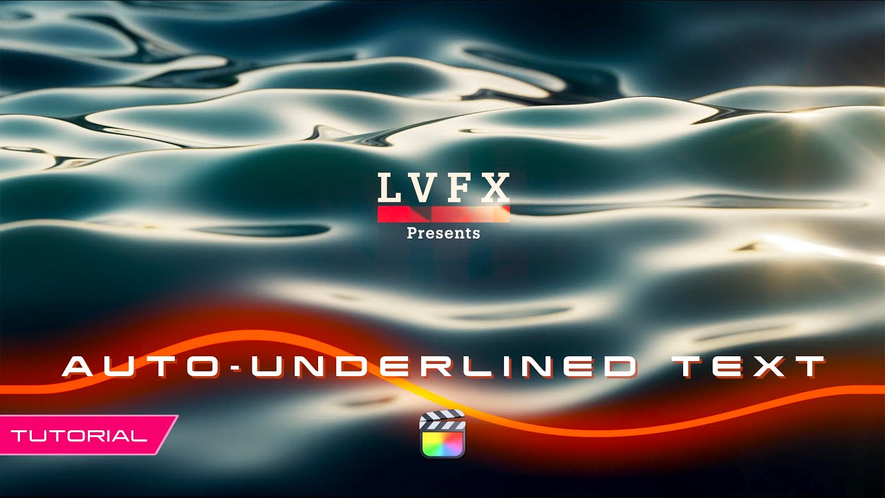 First Look at Auto-Underlined Text For Final Cut Pro - YouTube