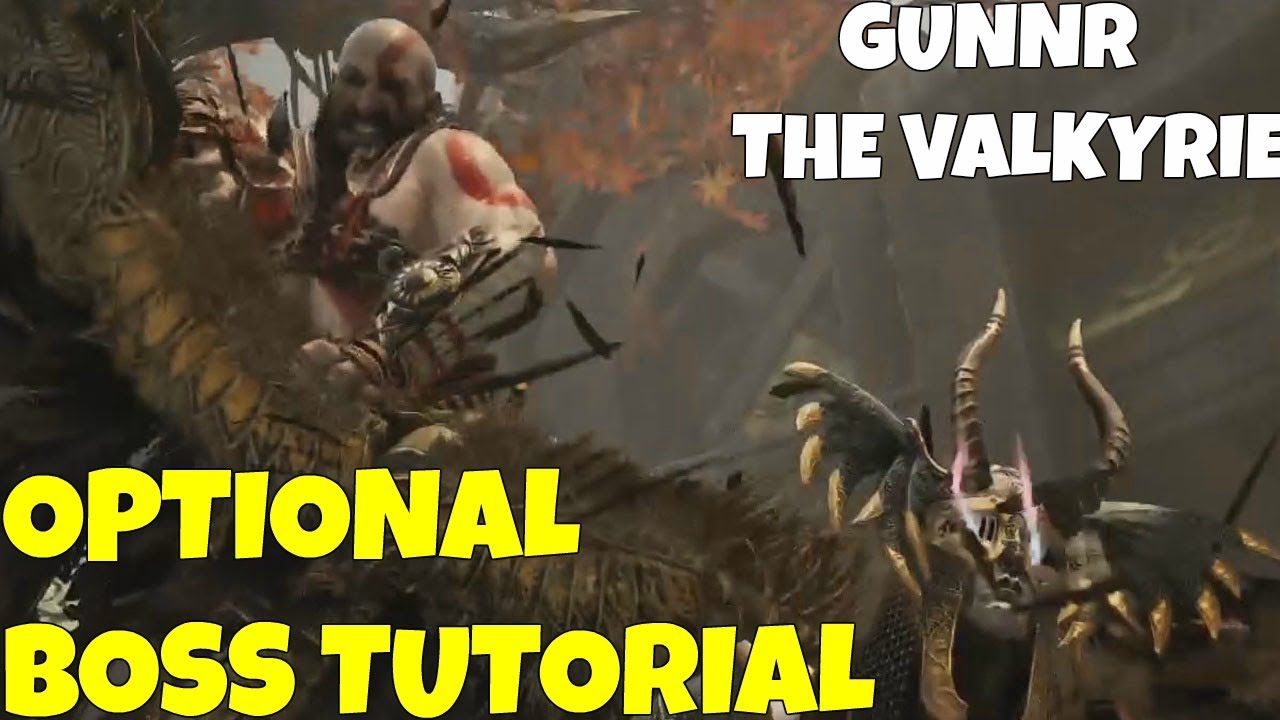 God of War- OPTIONAL boss Tutorial: Gunnr The Valkyrie! - YouTube