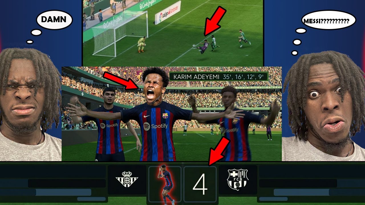 FIFA 23 FC BARCELONA CAREER MODE EP#7 | LIONEL ADEYEMI | - YouTube