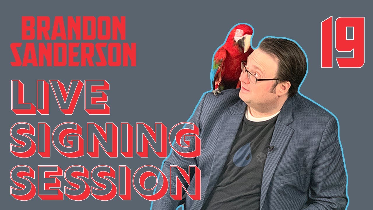 #19 - Brandon Sanderson Live Signing Session - YouTube