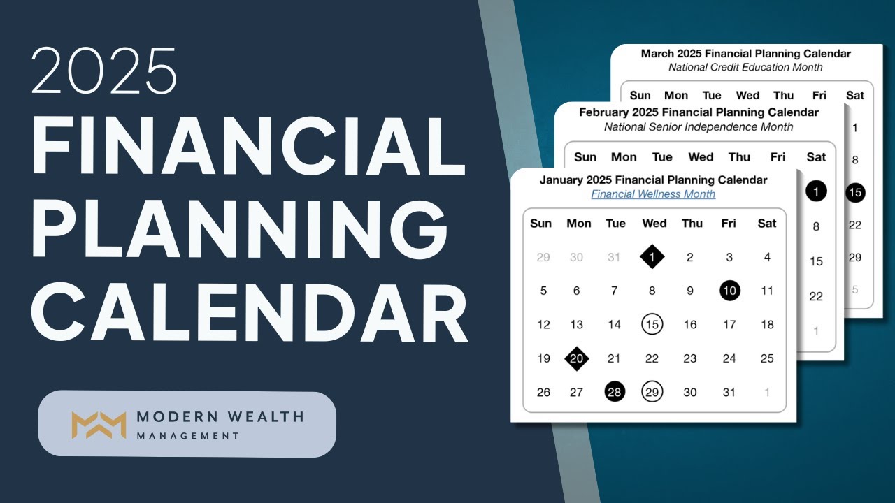 2025 Financial Planning Calendar - YouTube