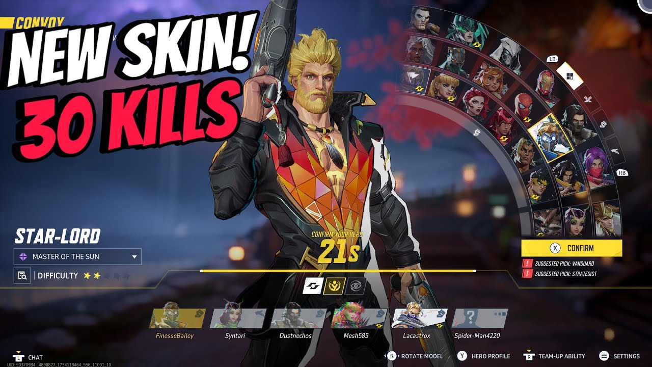 NEW STAR LORD "MASTER OF THE SUN" SKIN IN MARVEL RIVALS! #marvelrivals ...