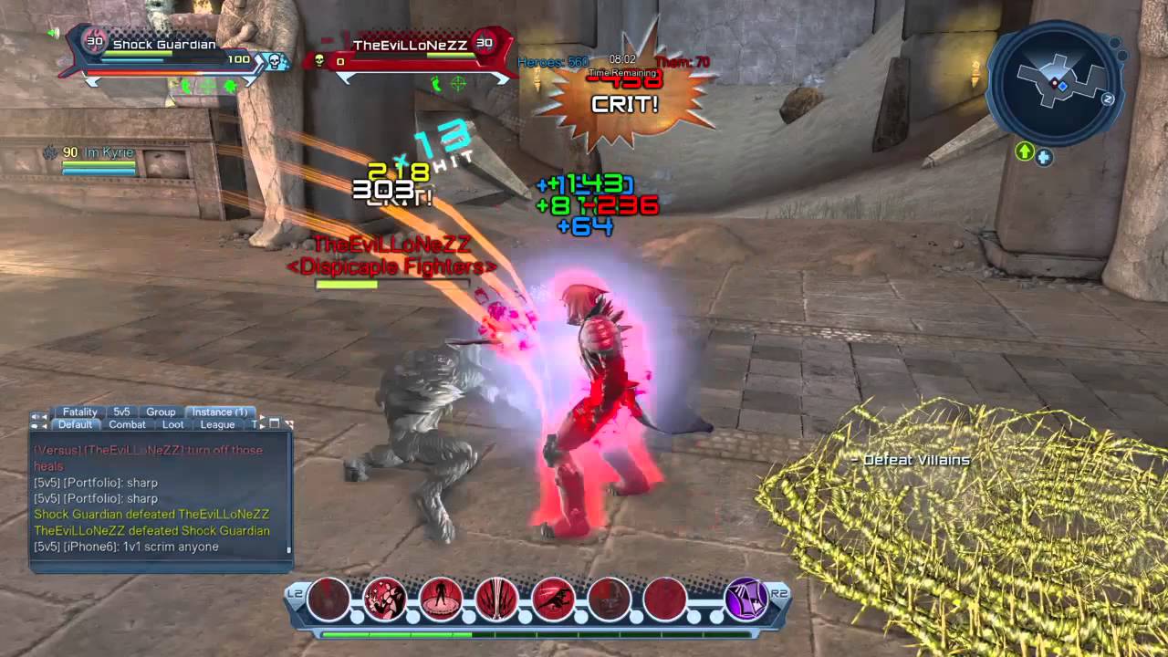 DCUO:Shock Guardian Vs TheEviLLoNeZZ Part 2 - YouTube