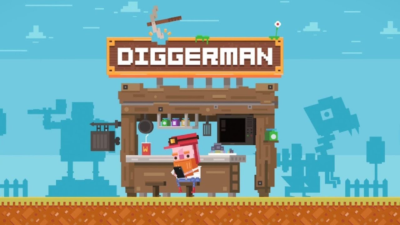 Diggerman - Arcade Gold Mining Simulator Gameplay - YouTube