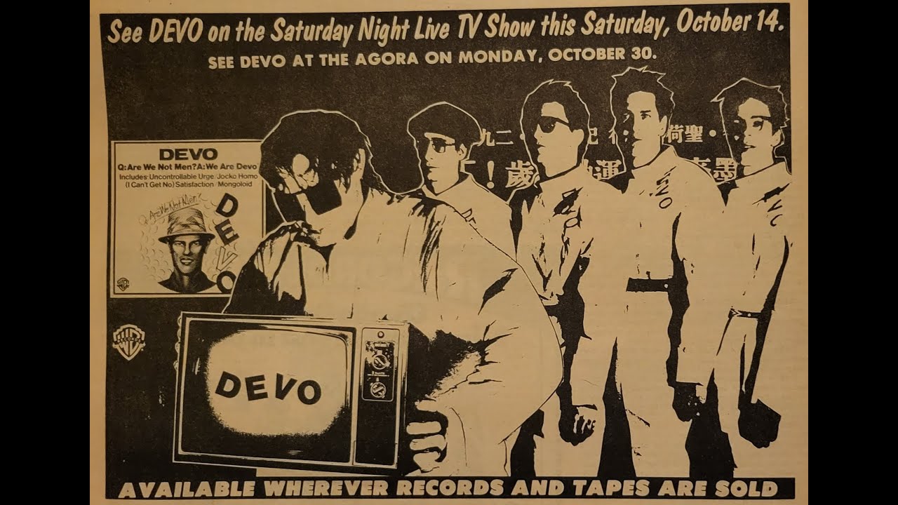 DEVO - We're All DEVO + Witch Doctor - Scene Cleveland 10/12/78 - YouTube
