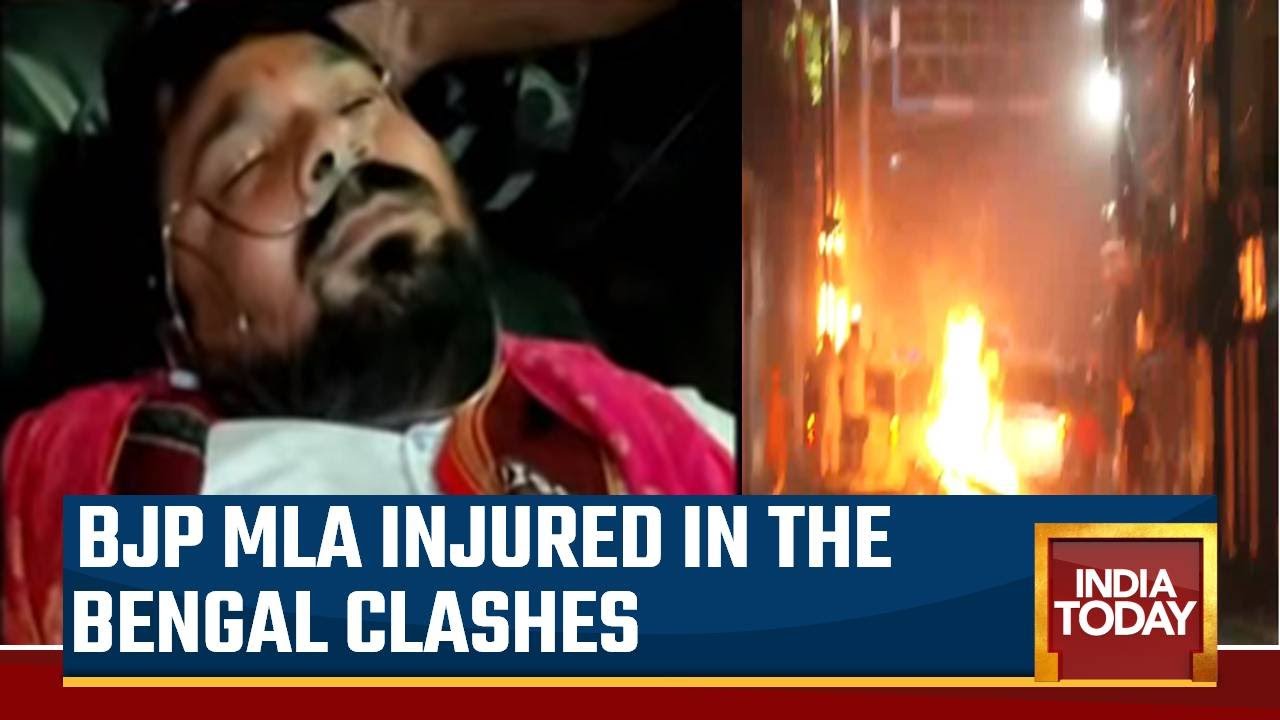 BJP MLA Biman Ghosh Injured In Violence And Arson Erupted During The ...